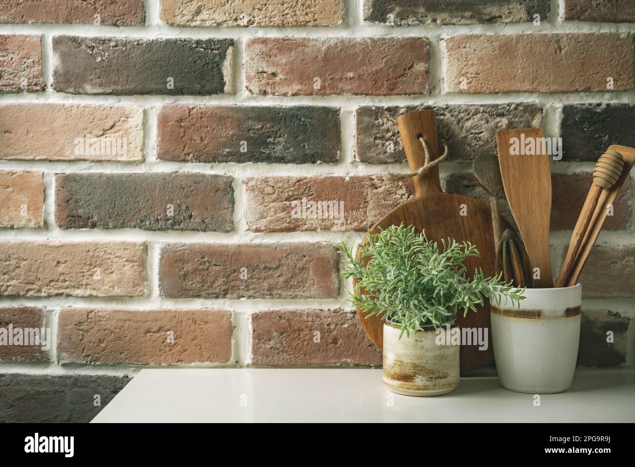 Kitchen utensils background Stock Photo - Alamy