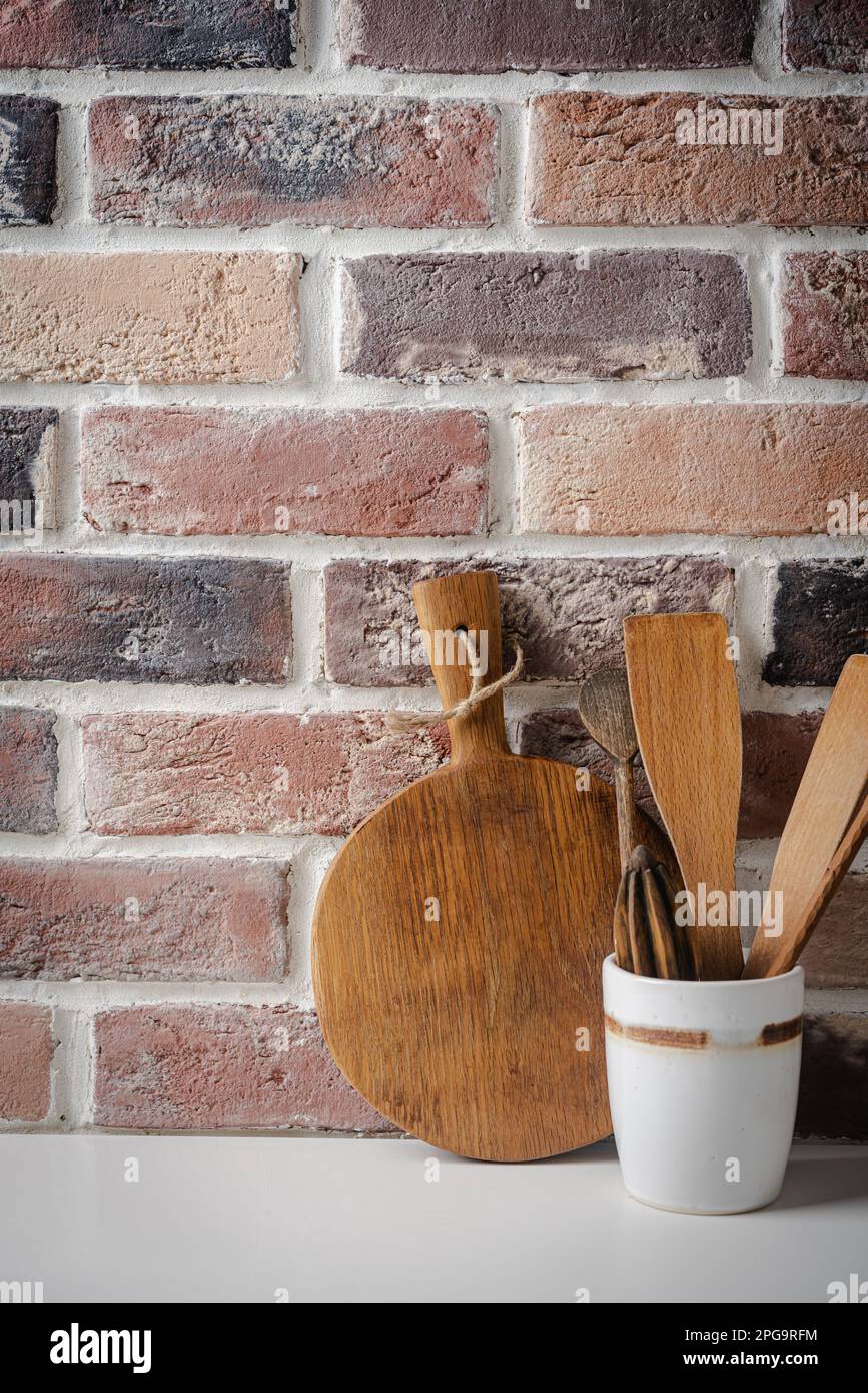Kitchen utensils background Stock Photo - Alamy