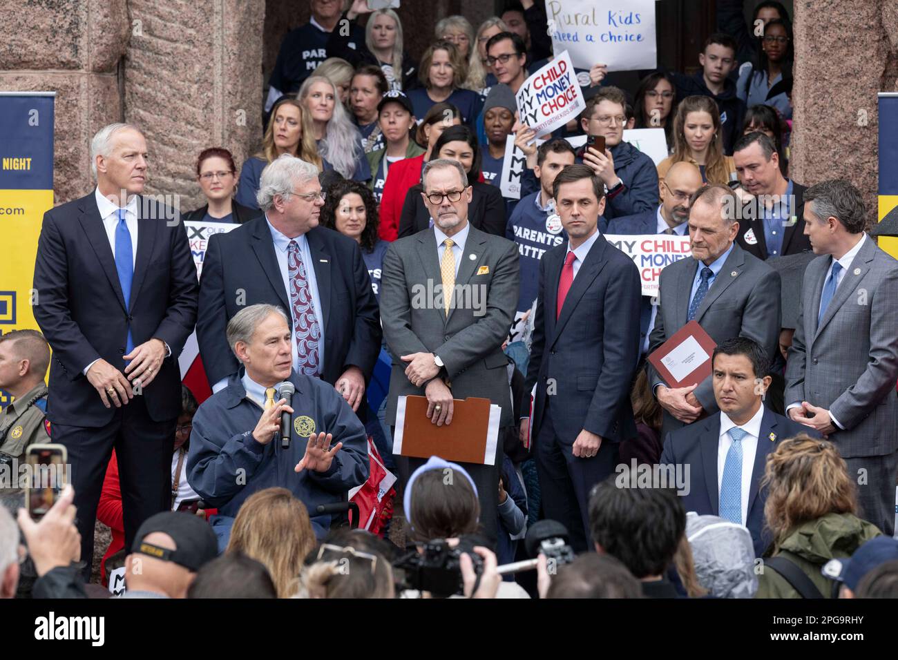 Austin, TX, USA. 20th Mar, 2023. Republican Texas Gov. GREG ABBOTT ...