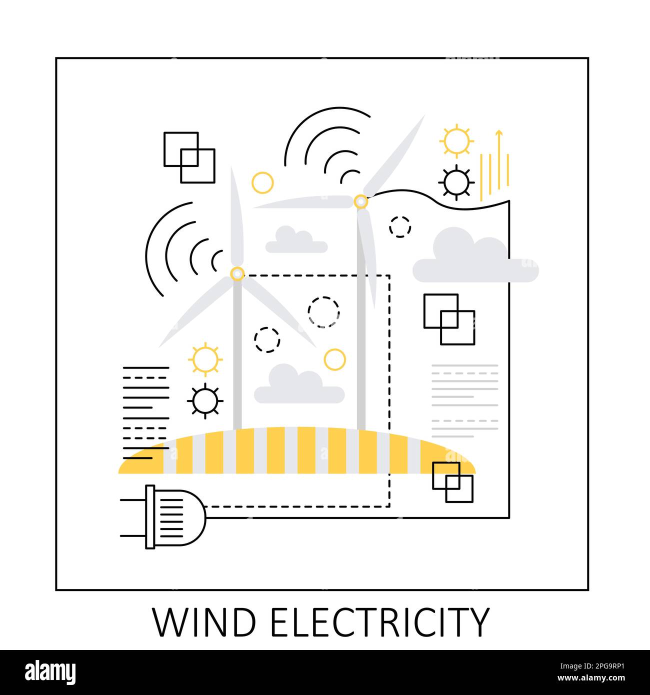 Wind electricity resources. Renewable energy solution, eco friendly ... Wind electricity resources. Renewable energy solution, eco friendly ...