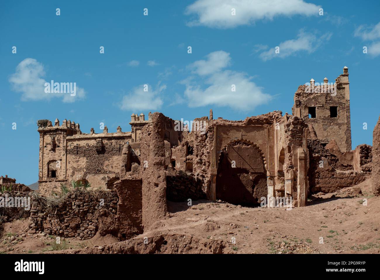 kasbah di telouet, montagne dell'atlante, marrakech, marocco, nord ...