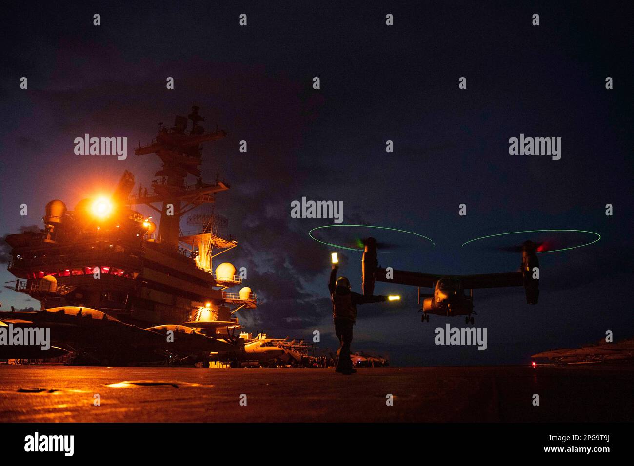 At Sea. 2nd Mar, 2023. A U.S. Air Force CV-22B Osprey with the 352nd ...