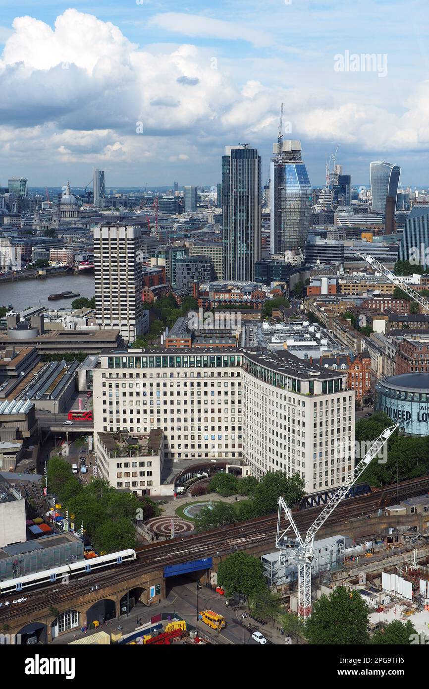 View of London from London Eye, England, United Kingdom, EuropeLondon ...