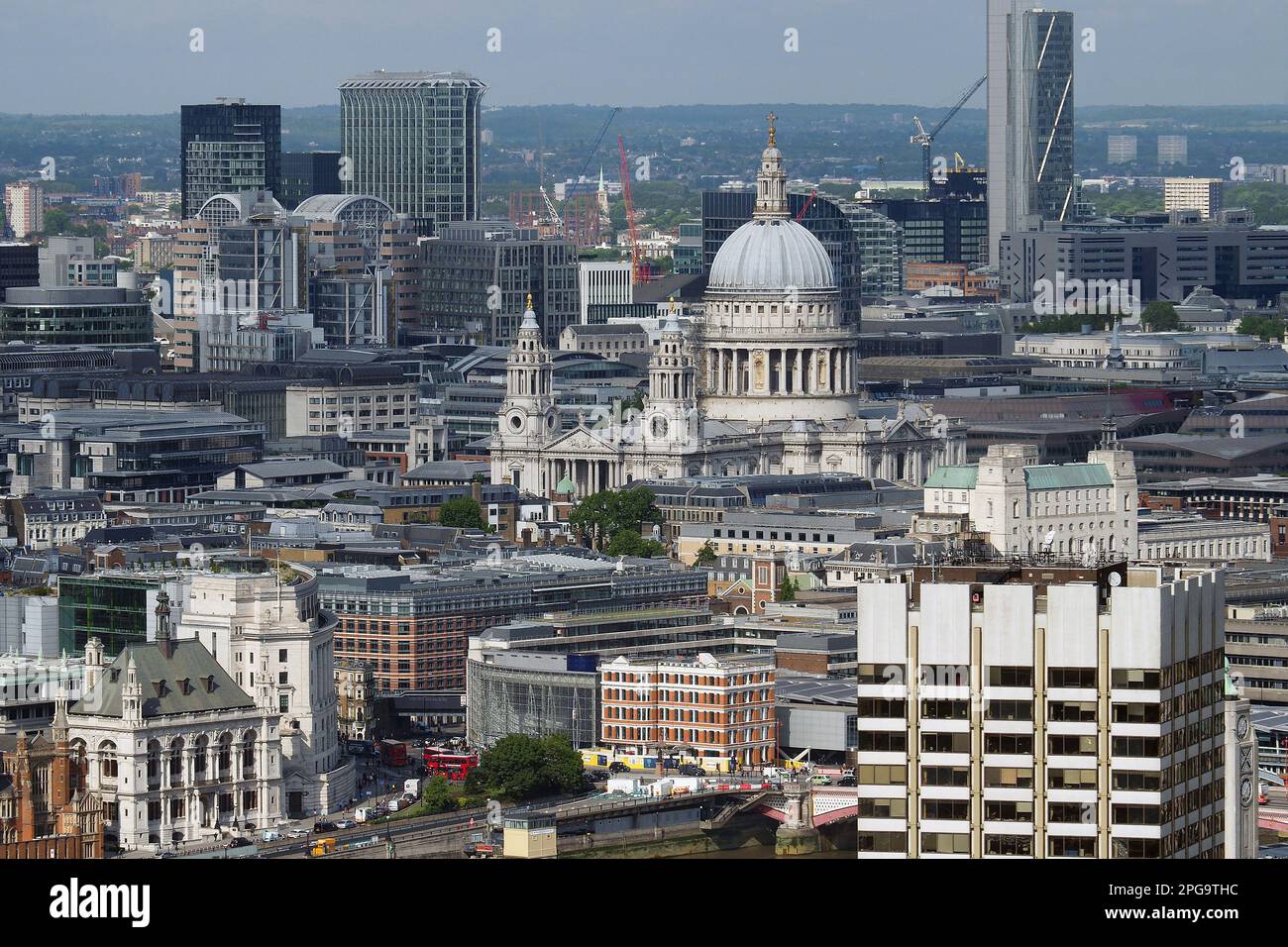 View of London from London Eye, England, United Kingdom, EuropeLondon ...