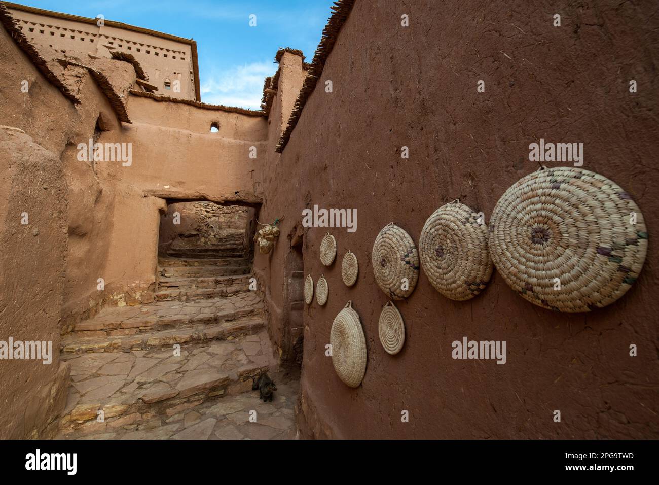 ait ben haddou, montagne dell'atlante, marrakech, marocco, nord africa ...