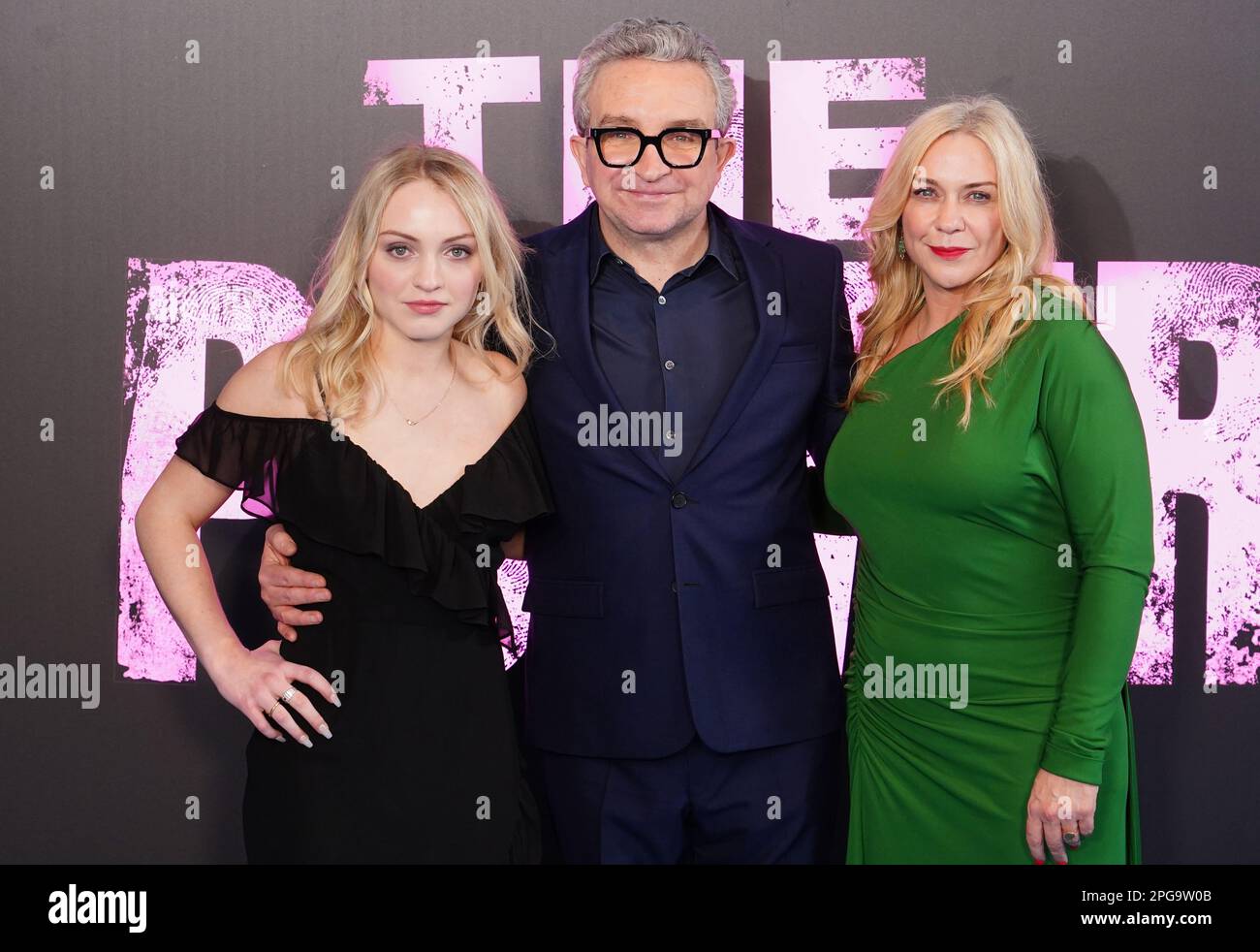 Eddie Marsan and family attending the UK premiere of The Power at the ...