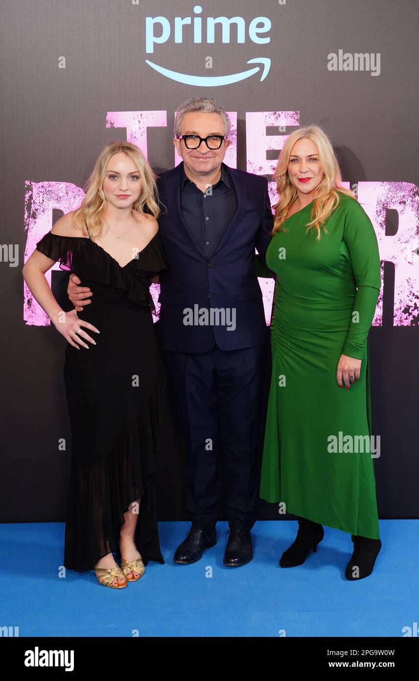 Eddie Marsan and family attending the UK premiere of The Power at the ...