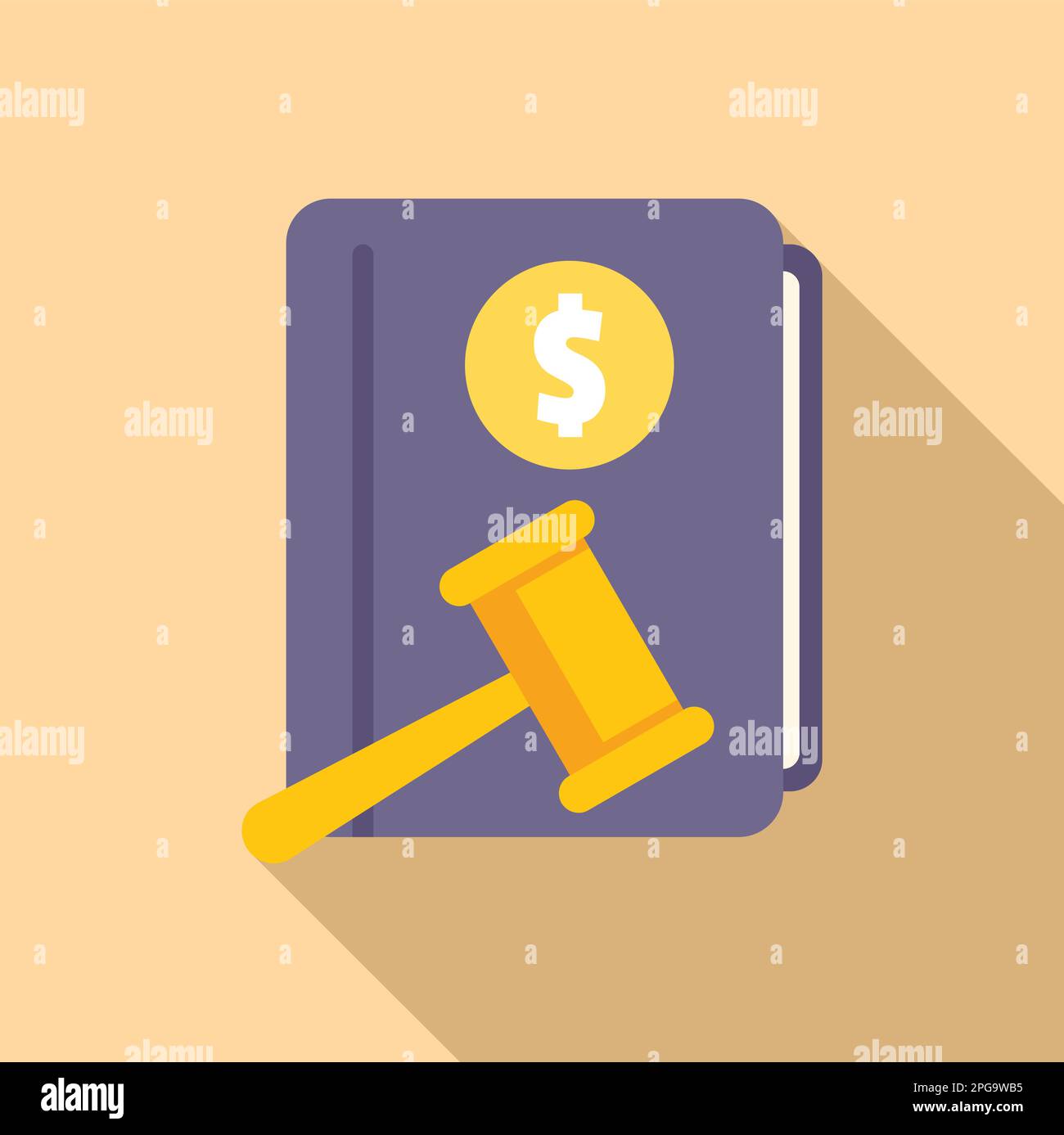 Book of liability icon flat vector. Business insurance. Accident ...