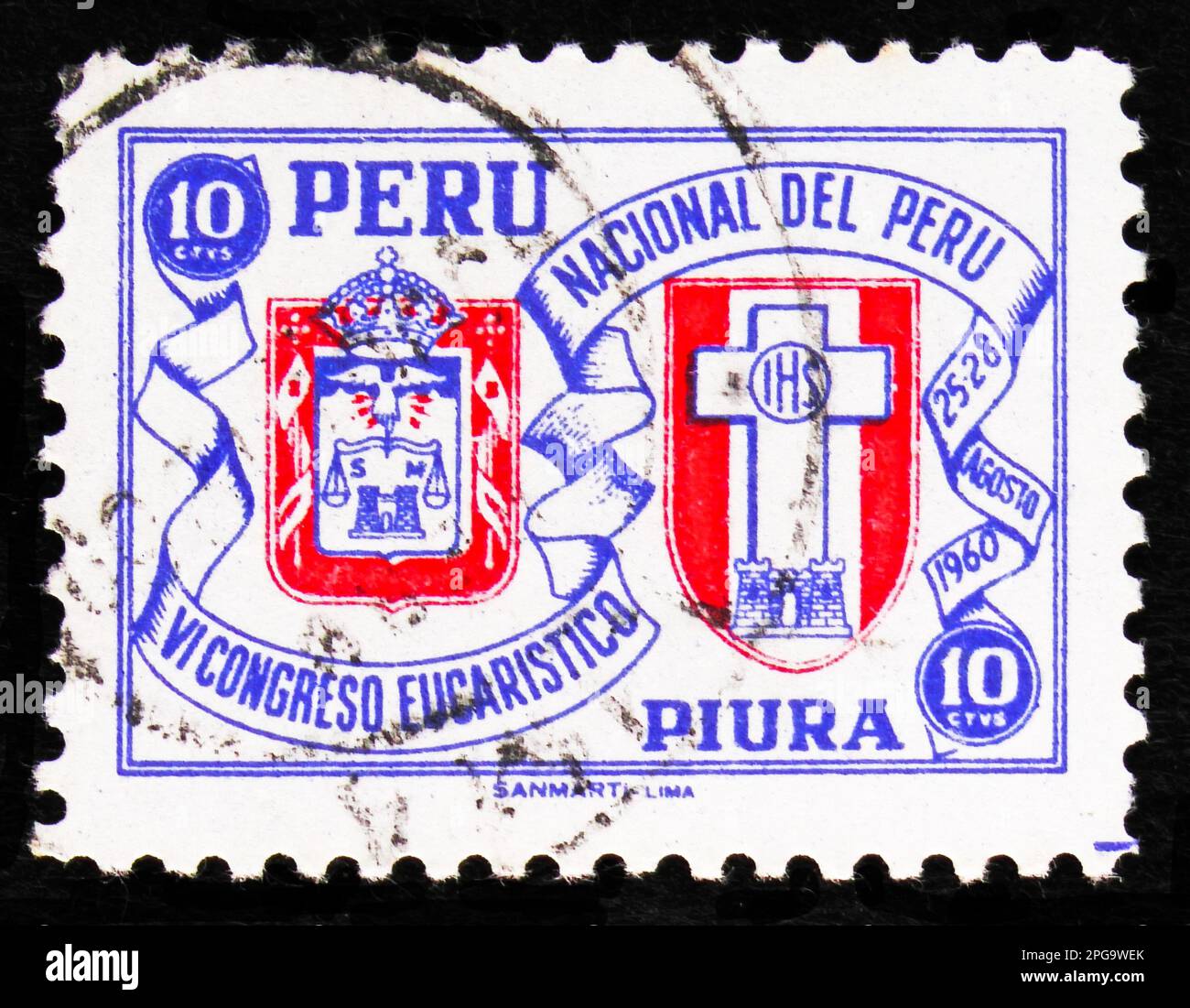 MOSCOW, RUSSIA - MARCH 16, 2023: Postage stamp printed in Peru shows ...