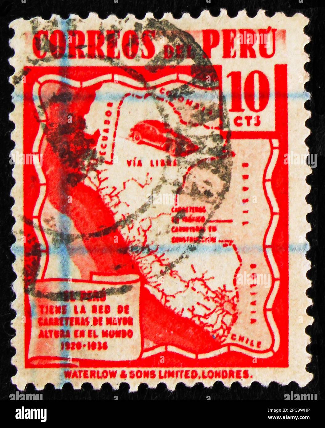 MOSCOW, RUSSIA - MARCH 16, 2023: Postage stamp printed in Peru shows ...