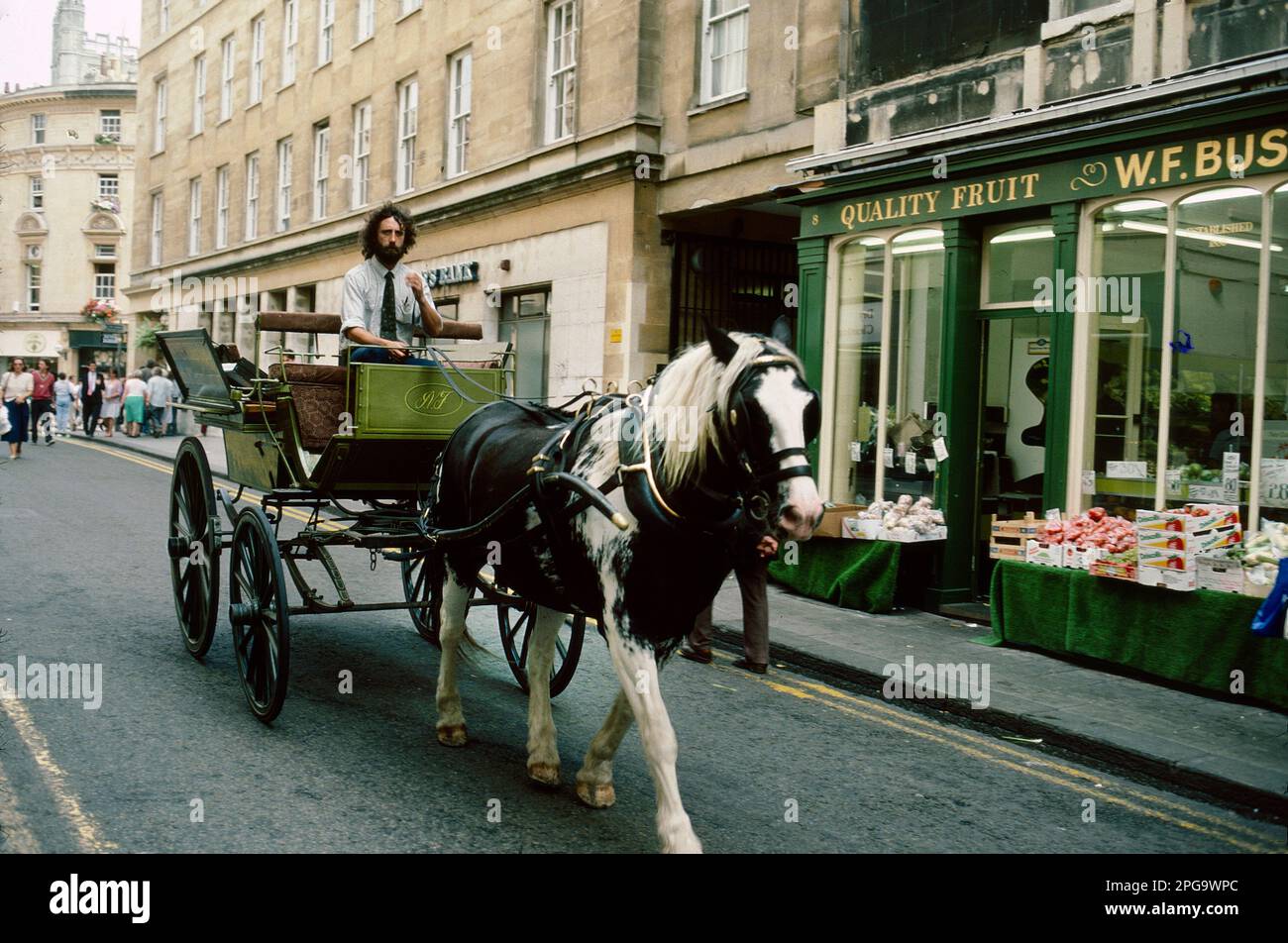 Horse Cart in Bath, England Stock Photo - Alamy