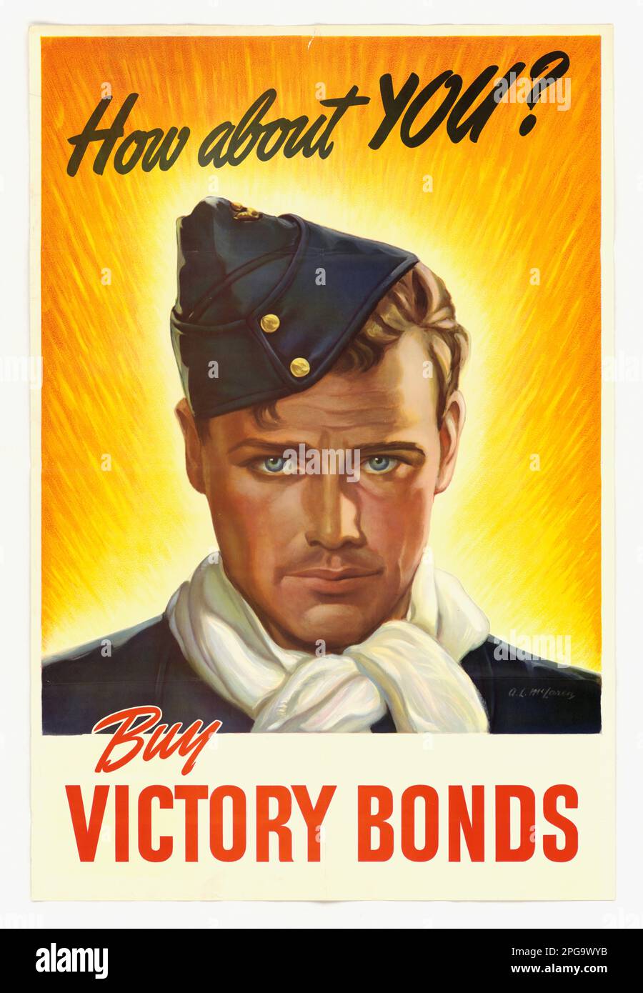 How About You? Buy Victory Bonds . Artist: Alex McLaren. 1942 - 1945. Office for Emergency ...