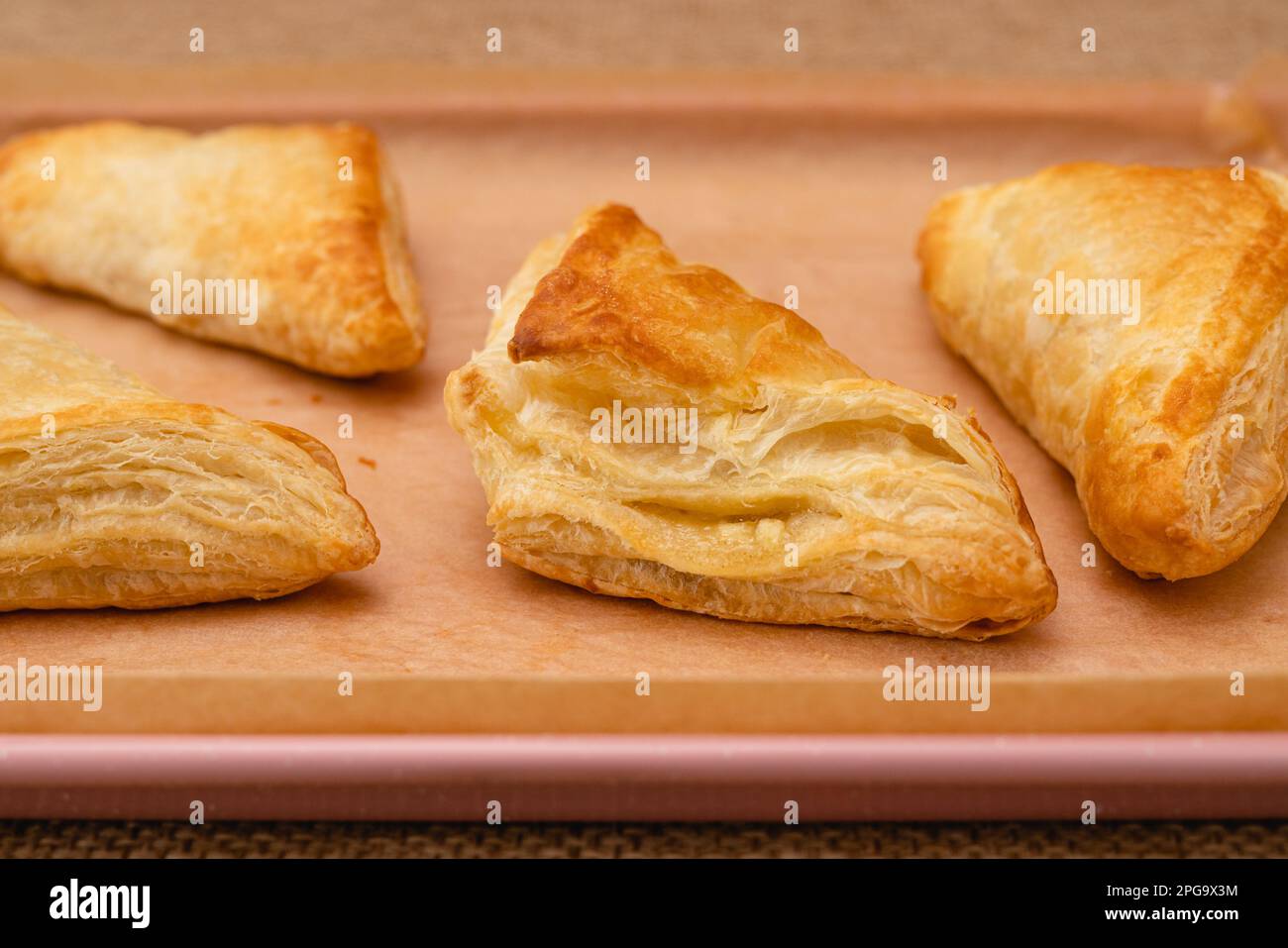 Puff pastry fresh from oven hi-res stock photography and images - Alamy