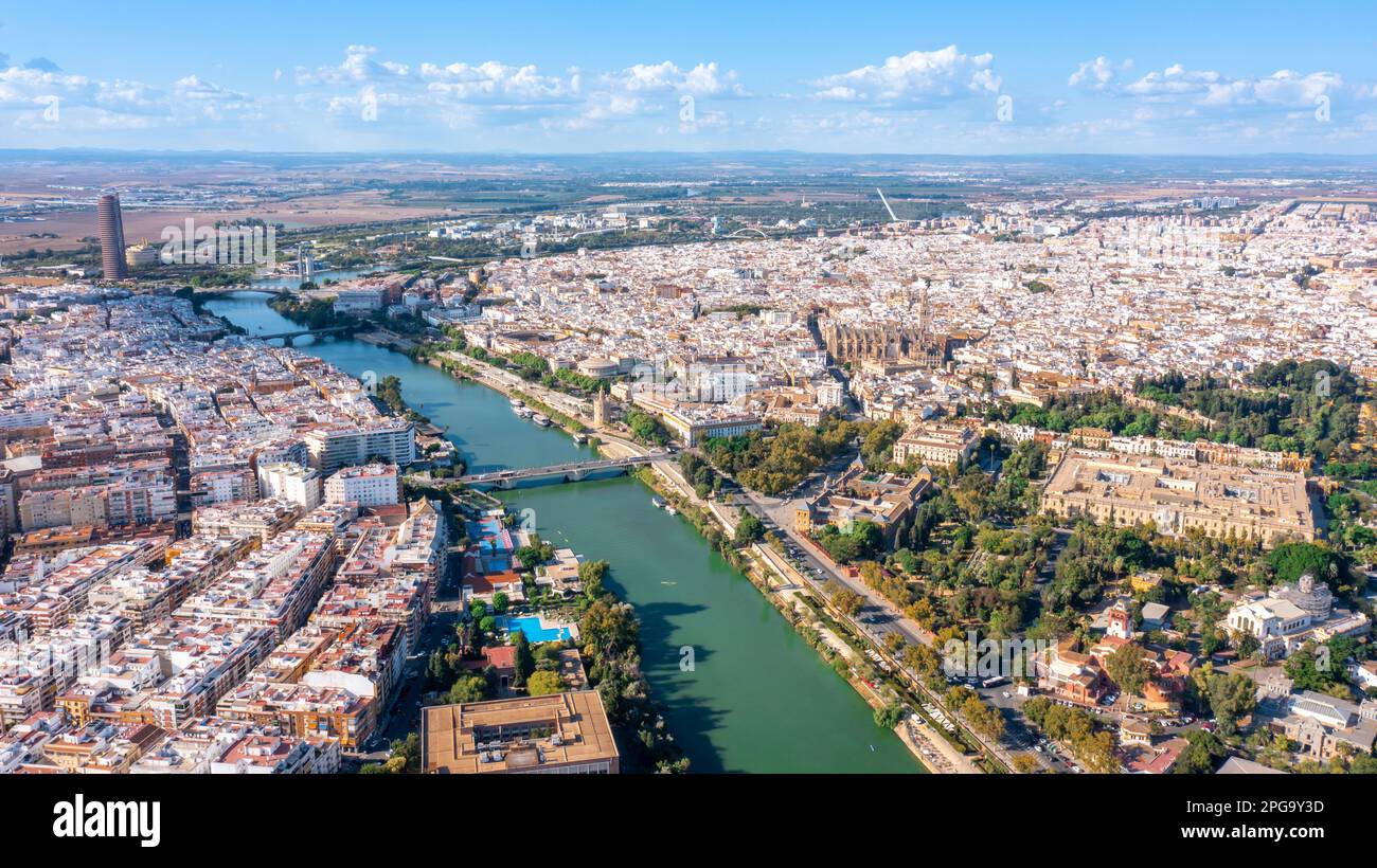 Alcazar sevilla aerial hi-res stock photography and images - Alamy