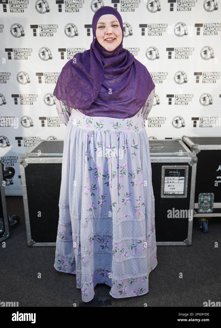 Fatiha El-Ghorri poses backstage during An Evening of Comedy for the ...
