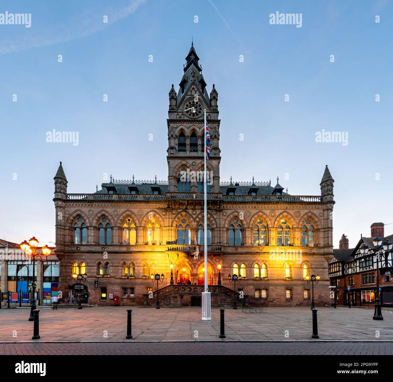 Chester Town Hall is in Northgate Street in the center of the city of ...