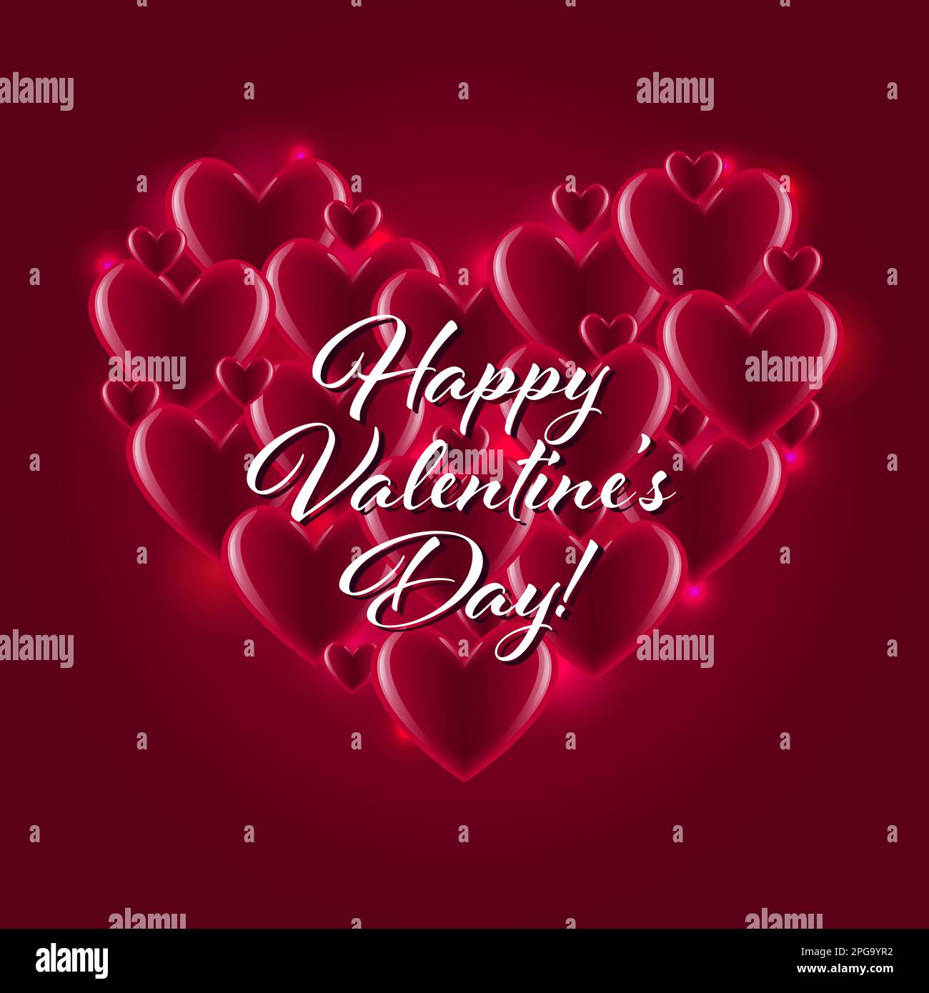 Vector Illustration of a Valentines Day Card Stock Vector Image & Art ...