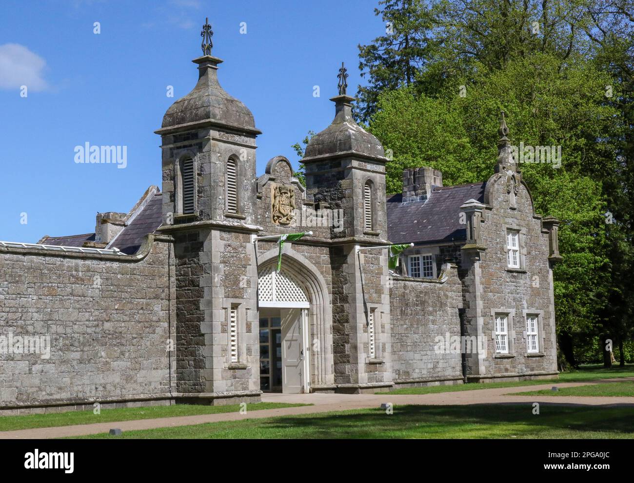 Clotworthy House Castle Gardens Antrim. Northern Ireland public park ...