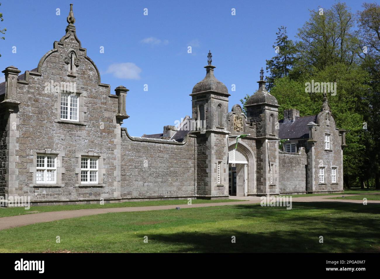Clotworthy House Castle Gardens Antrim. Northern Ireland public park ...