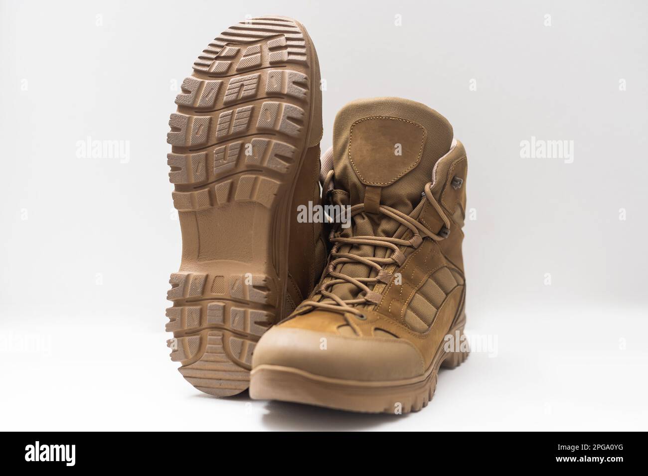 modern army boots isolated on white background stock photo Stock Photo ...