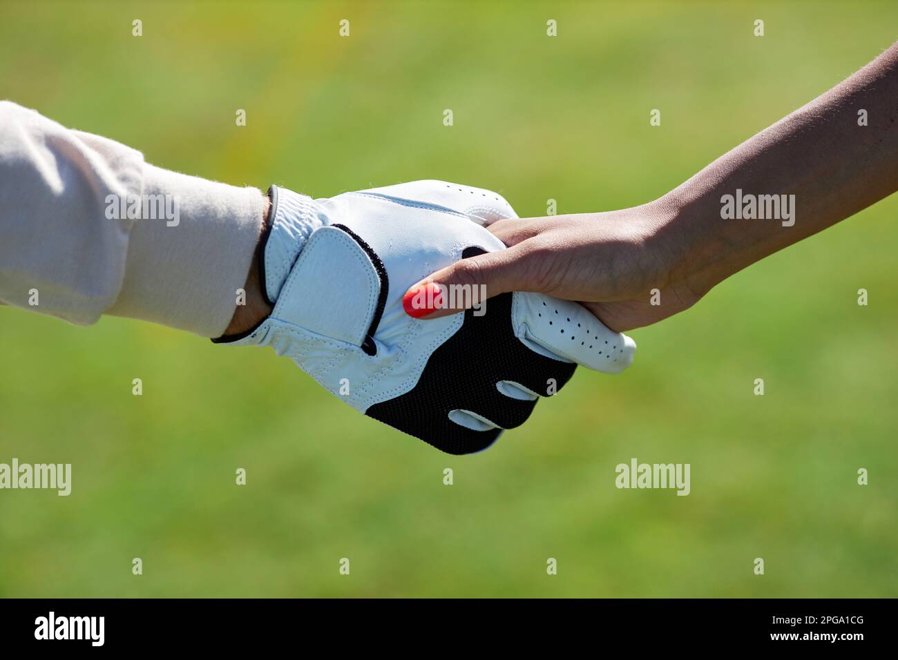 Golf handshake hi-res stock photography and images - Alamy