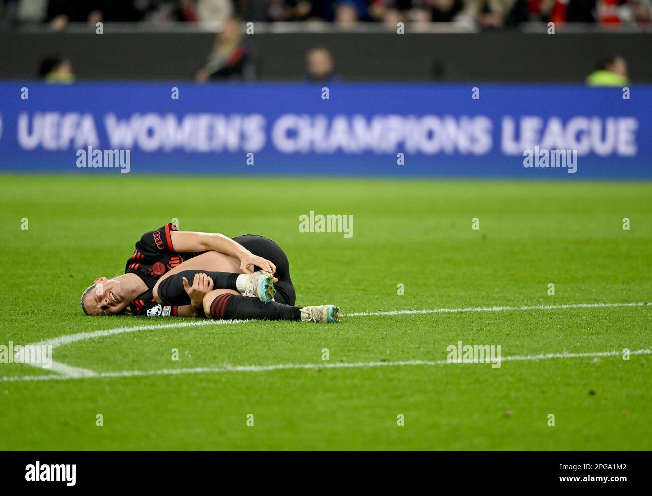 Munich, Germany. 21st Mar, 2023. Soccer, Women: Champions League ...