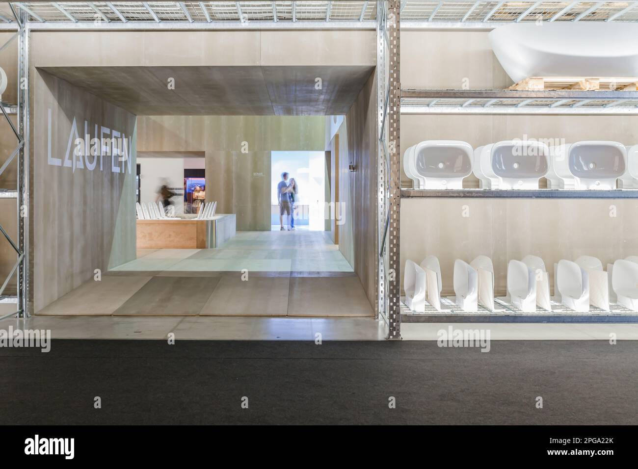 MILAN, ITALY - APRIL 22, 2018: 57th exhibition of Salone Internationale ...