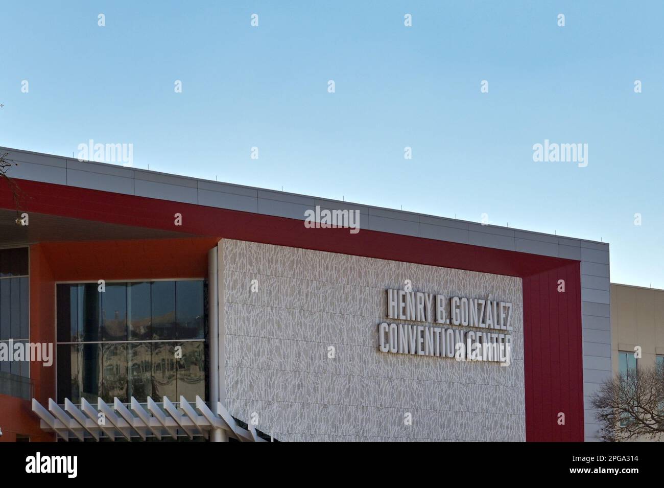 San Antonio, Texas, USA - February 2023: Sign on the outside of the ...