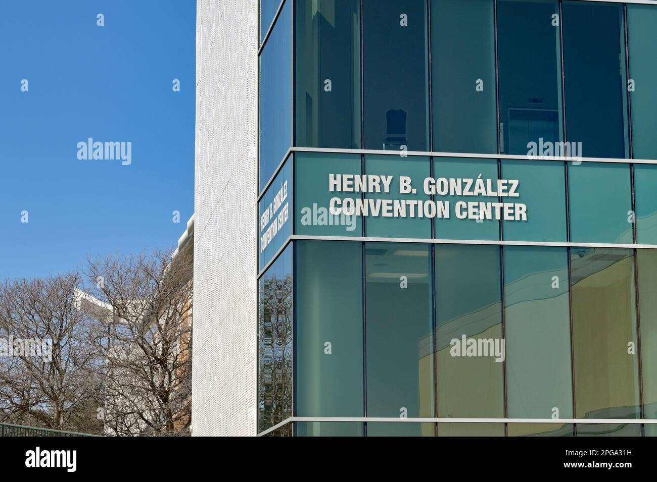 San Antonio, Texas, USA - February 2023: Sign on the outside of the ...