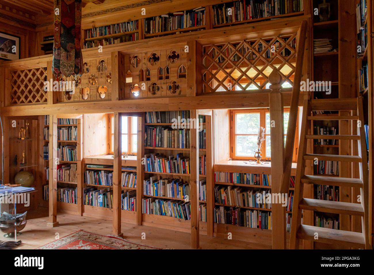 Juvale, Italy 8.8.21 - Reinhold Messner personal mountain library in ...