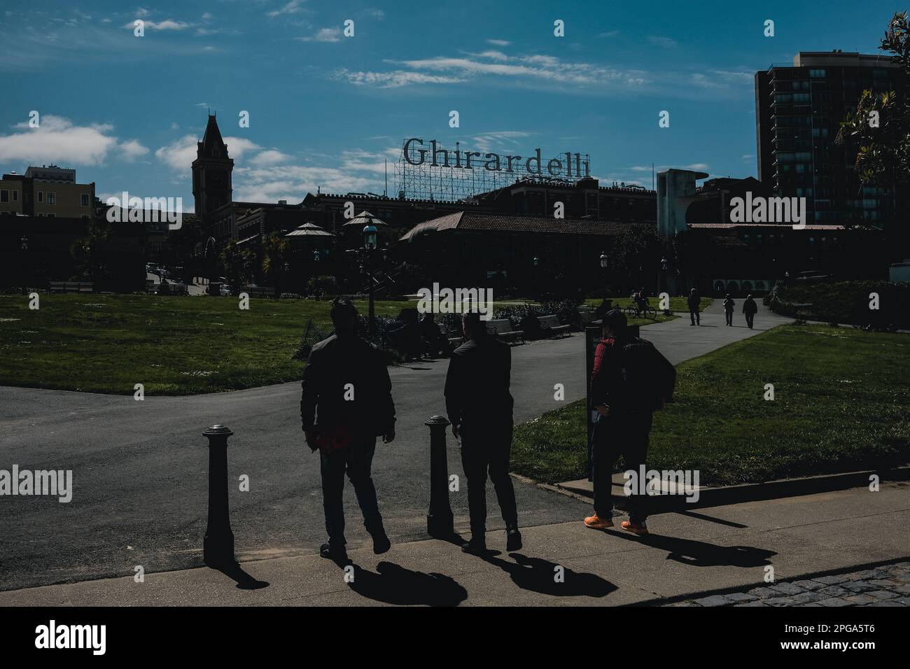 A general view of Ghirardelli Square, showcasing the icon with the ...