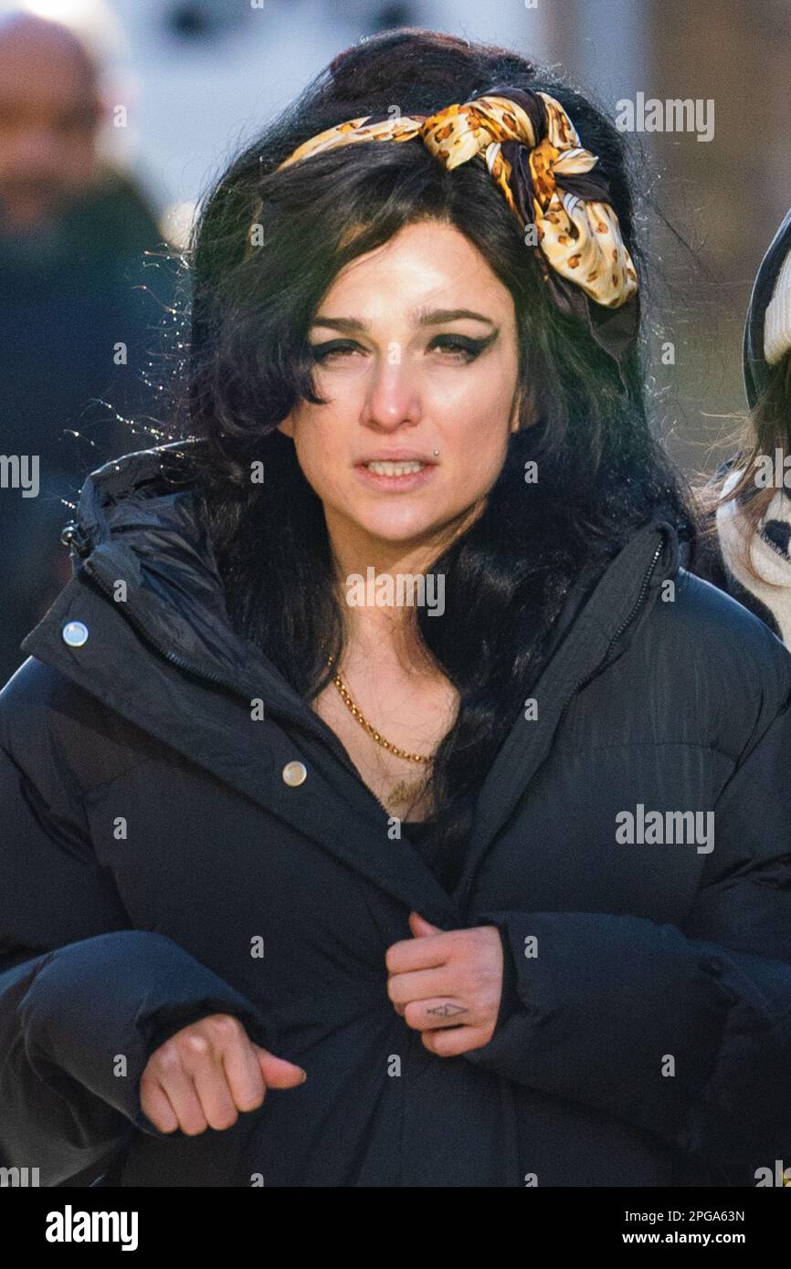 Marisa Abela Films Back to Black Stock Photo - Alamy