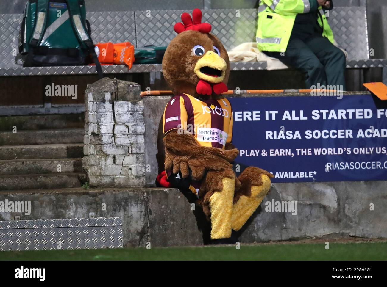 Bradford City mascot Billy Bantam during the Sky Bet League Two match ...