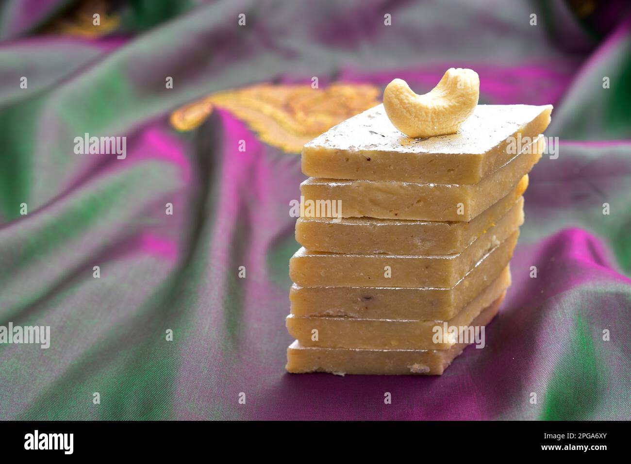 Kaju katli sweet indian traditional mithai for diwali Stock Photo - Alamy