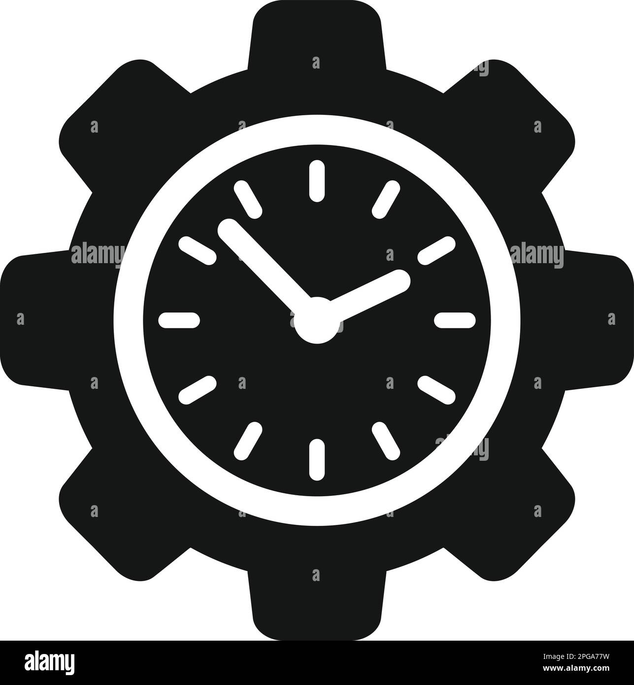 Young courier clock Stock Vector Images - Alamy