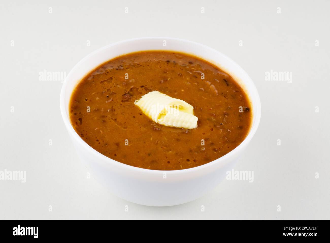 Butter dal makhani in bowl isolated on white background Stock Photo - Alamy