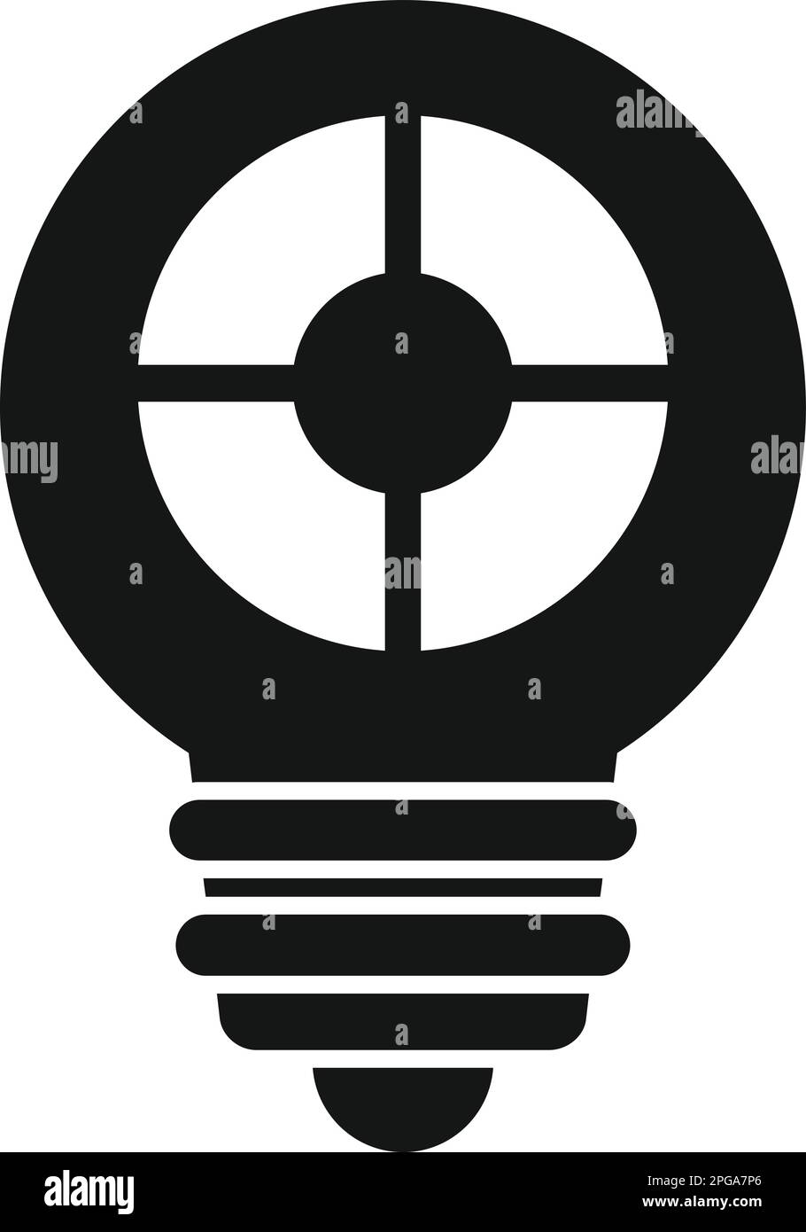 Research bulb icon simple vector. Digital report. Study marketing Stock ...