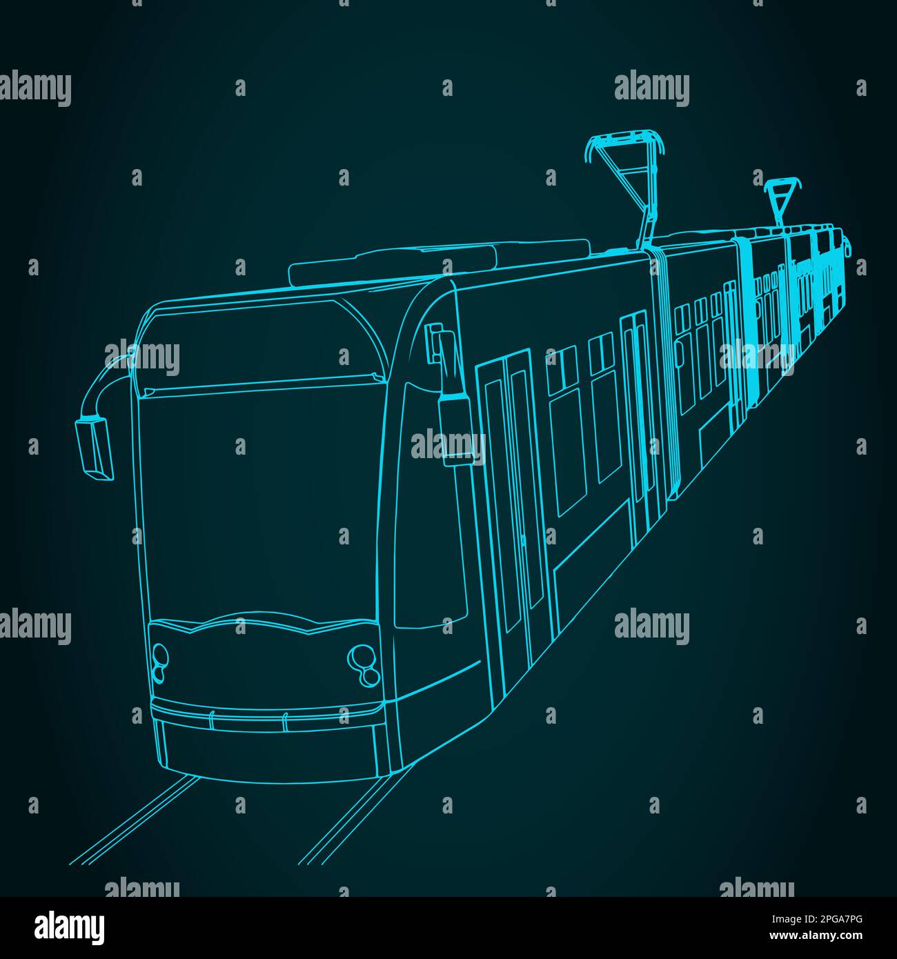Stylized vector illustration of modern tram closeup Stock Vector Image ... Stylized vector illustration of modern tram closeup Stock Vector Image ...