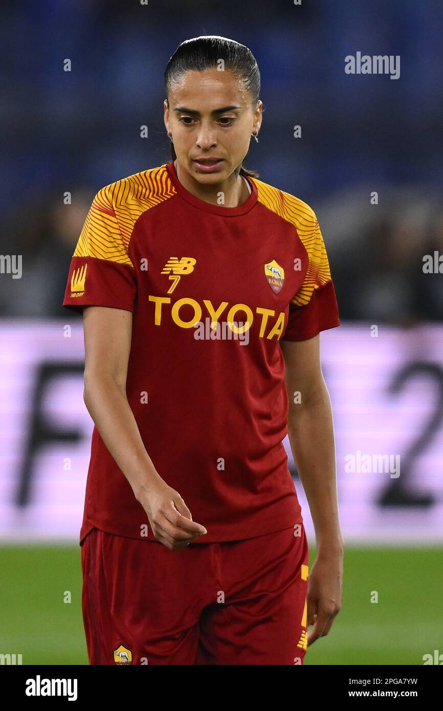 Rome, Italy, 21/03/2023, Andressa Alves of AS Roma Women during the ...
