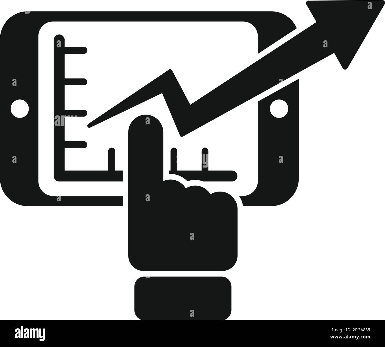 Data arrow icon simple vector. Business research. Online process Stock ...