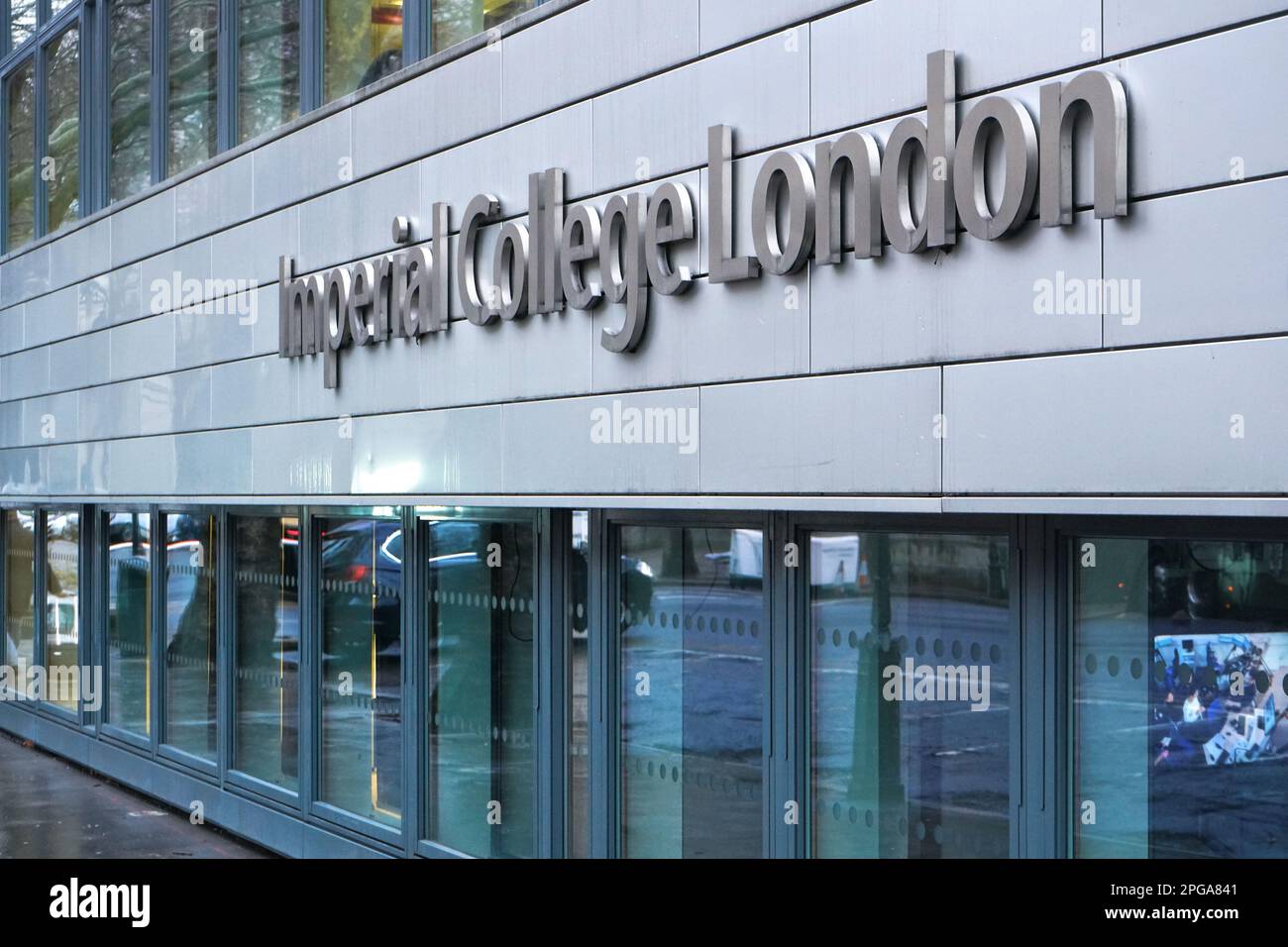 London, United Kingdom - February 01, 2019: Imperial College sign on ...
