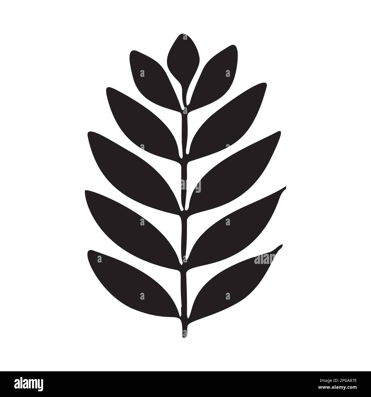 Folkart flower vector illustration . Botanical kids scandi garden ...