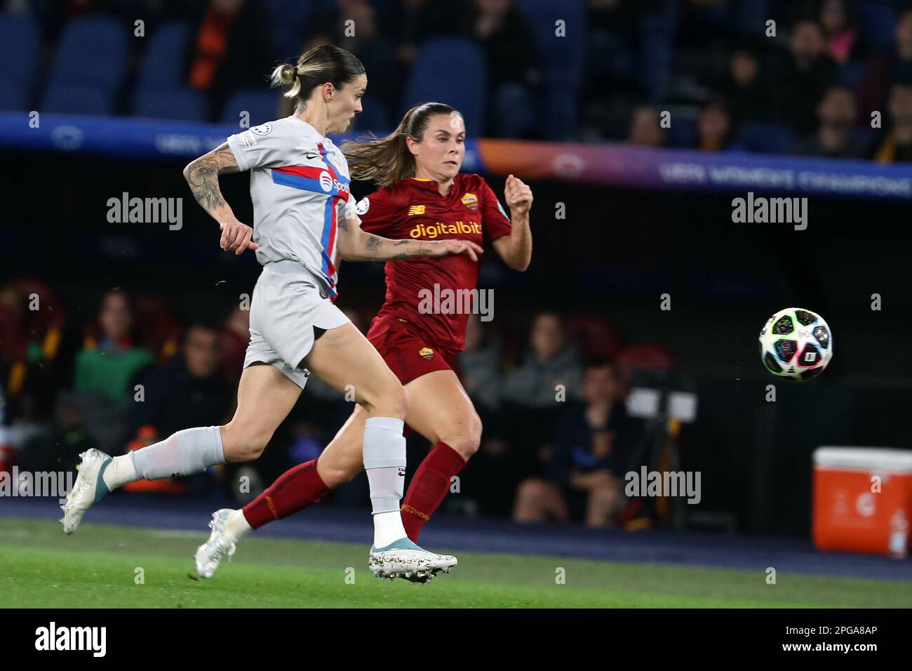 Rome, . 21st Mar, 2023. Rome, Italy 21.03.2023: Mapi Leon (Barcellona ...