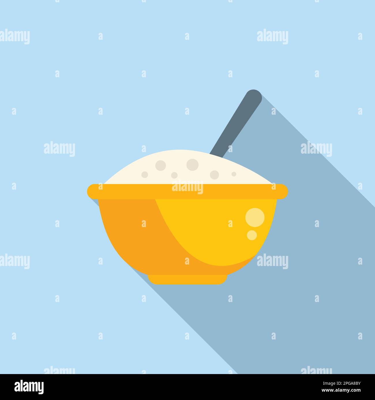 Protein food icon flat vector. Healthy nutrition. Fresh energy Stock ...