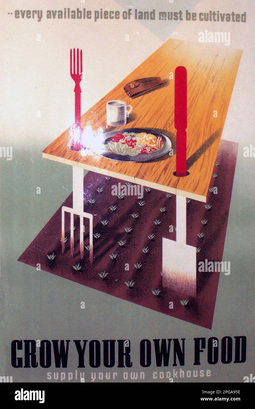 BRITISH WW2 PROPAGANDA POSTER about 1942 Stock Photo - Alamy