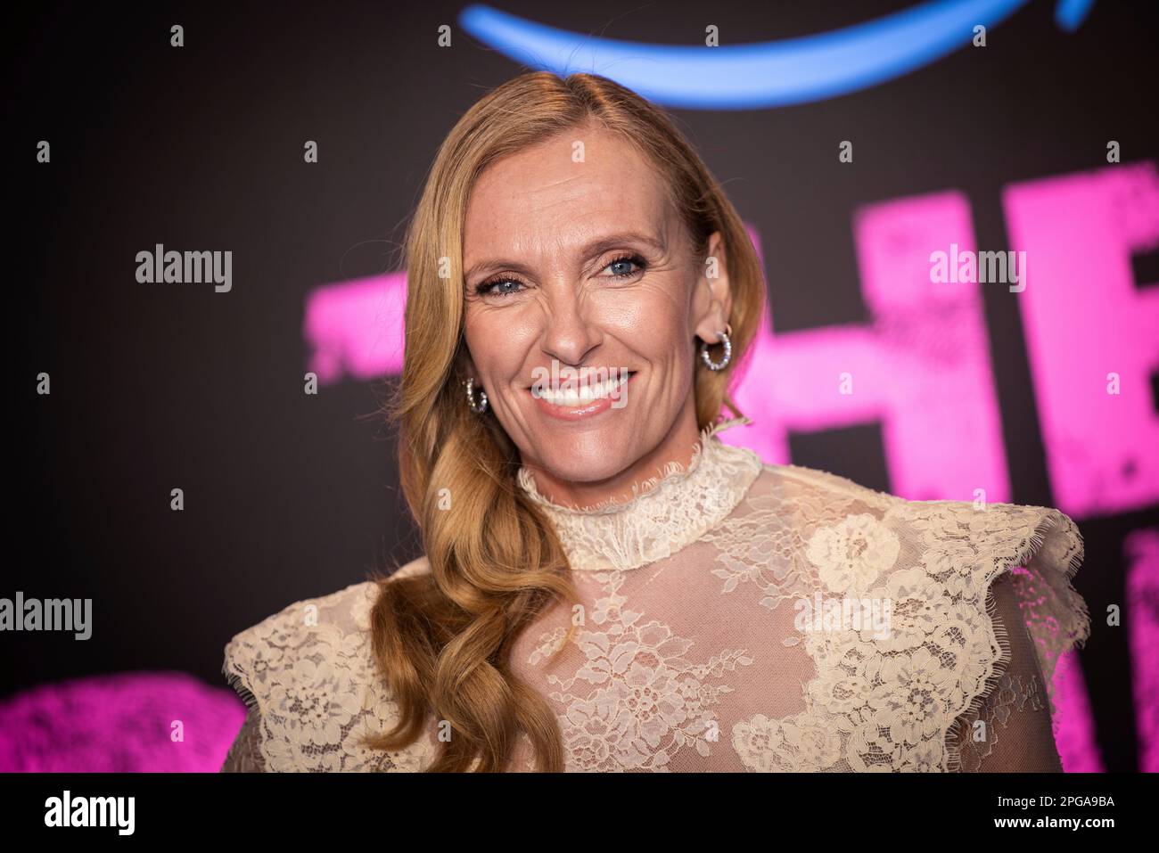 Toni Collette poses for photographers upon arrival at the premiere of ...