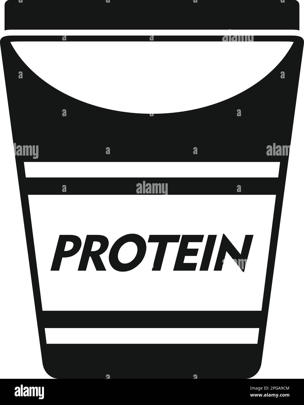 Protein pack icon simple vector. Food vitamin. Health meal Stock Vector ...