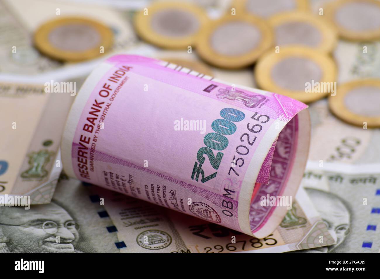 Indian rupee closeup, investment concept Stock Photo - Alamy