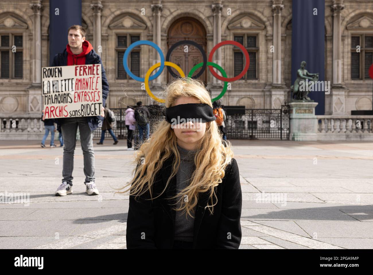 Paris, Paris, France. 21st Mar, 2023. Architecture major students ...