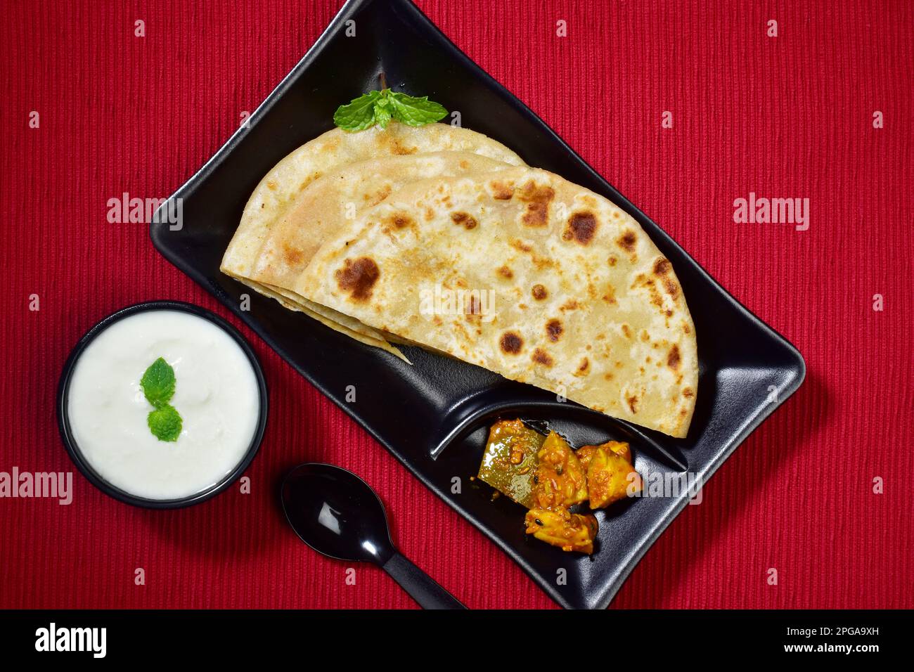 Aloo Paratha With Dahi